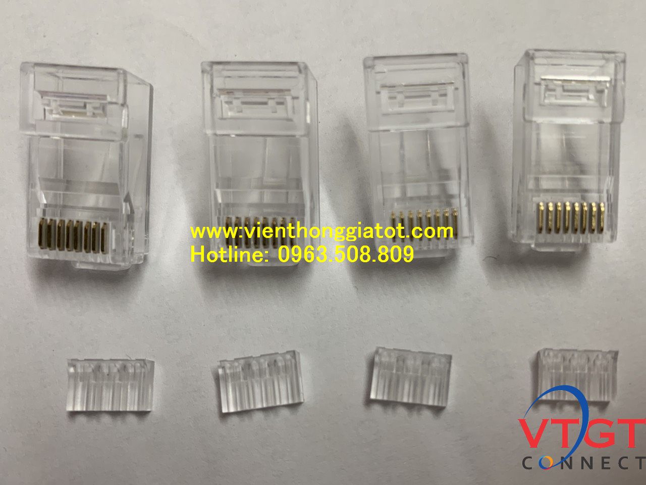 ĐẦU BẤM MẠNG RJ45 2 MẢNH CAT6